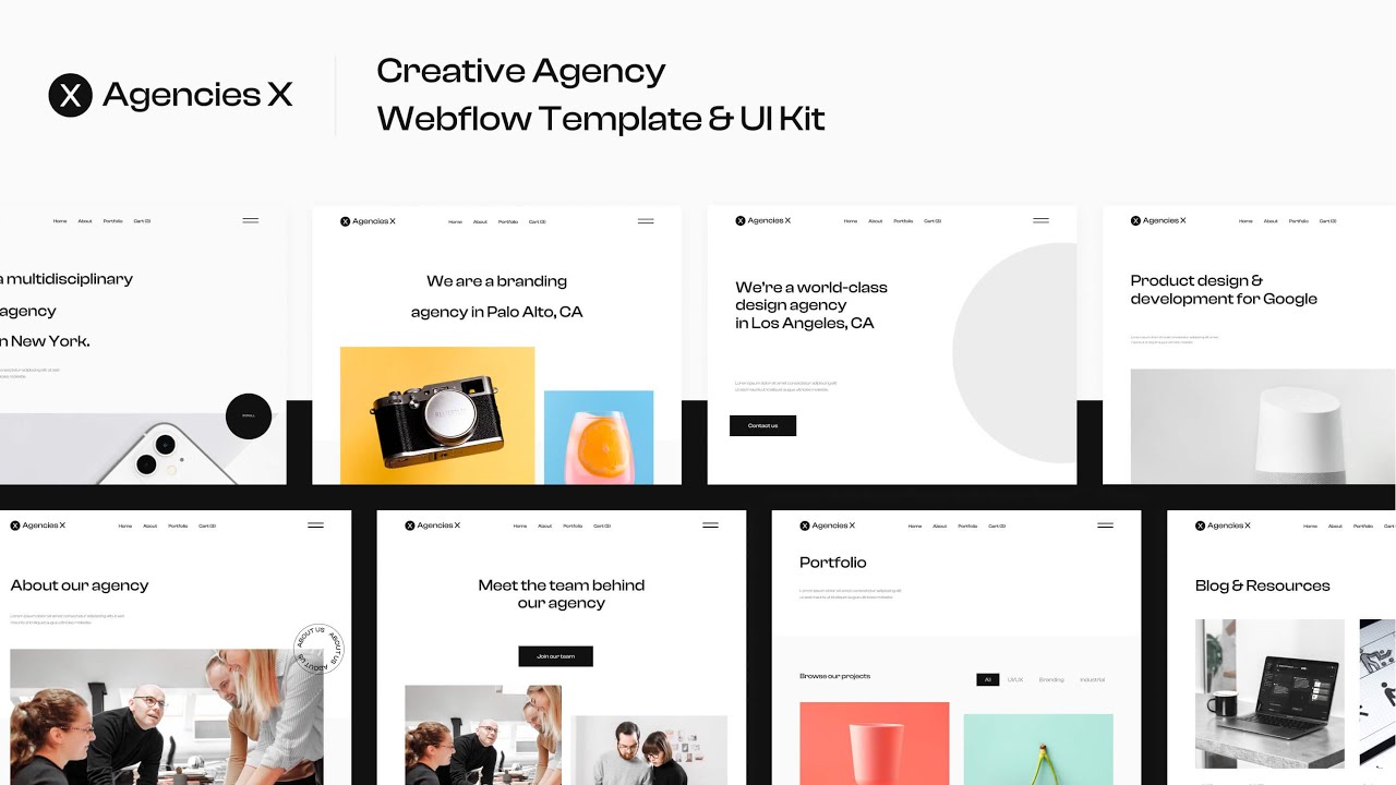 Agencies X - Creative Agency Webflow Template | BRIX Templates