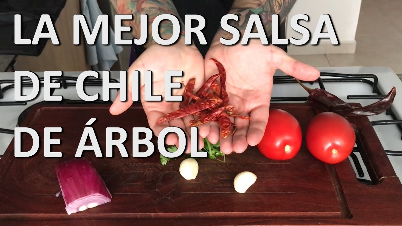 Así se Hace La Famosa Salsa de Chile de Árbol #salsaroja #cocinamexicana