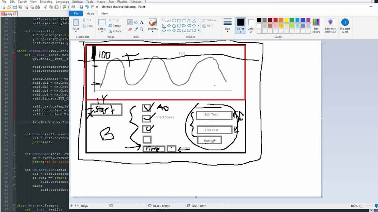Add TextCtrl and button to wx GUI (Part 4 wxPython Arduino GUI)