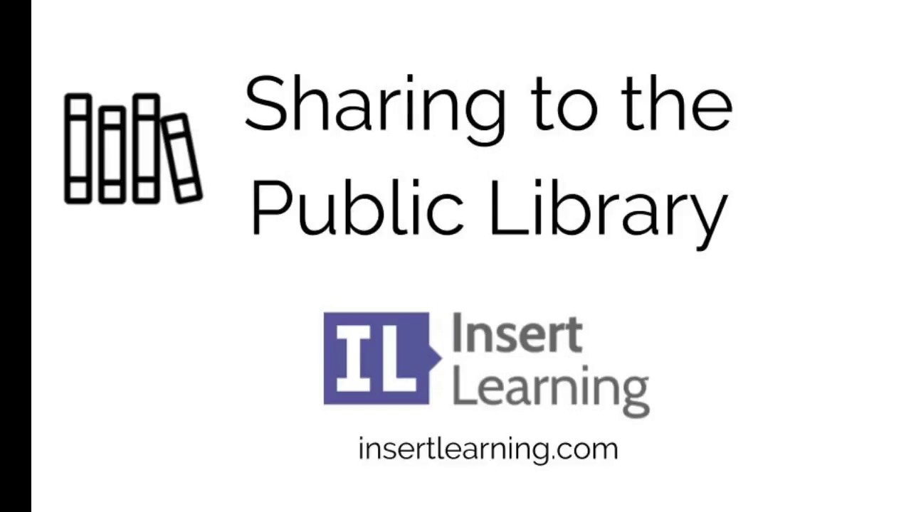 Sharing to the Public Library