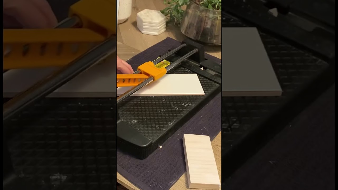 Herringbone Tile Pattern Install - Kitchen Makeover Part 1