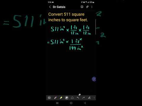 #conversion #squareinches to #squarefeet