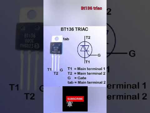 BT136 TRIAC |#BT136 #triac #akexperiment #shorts #pinout #electronic #ic