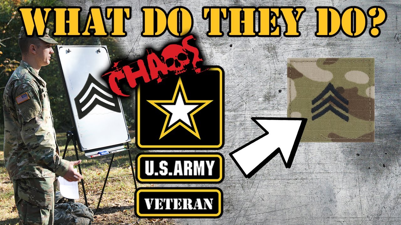 BEING A SERGEANT IN THE US ARMY: What do they do?