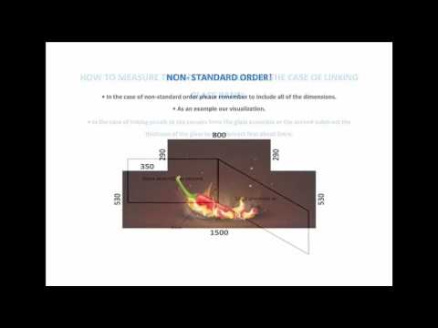 How to measure and install glass panel!