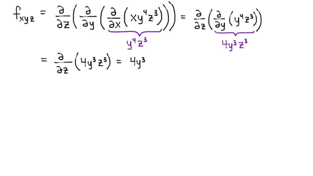 Section 13.3 Higher Order Partial Derivatives