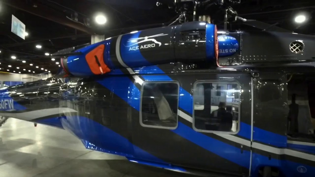 Ace Aero’s Digital Cockpit “Acehawk” H-60 Walk Around, Heli-Expo 2019