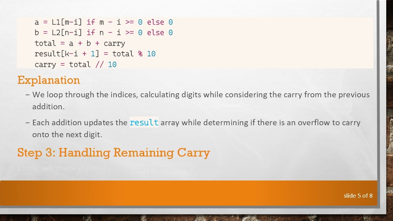 Sum of Two Arrays: A Python Guide to Adding Digits Represented as Arrays