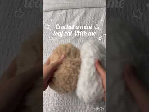 Crochet a fluffy mini loaf cat with me #amigurumi #crochet #smallbusiness pattern is in description
