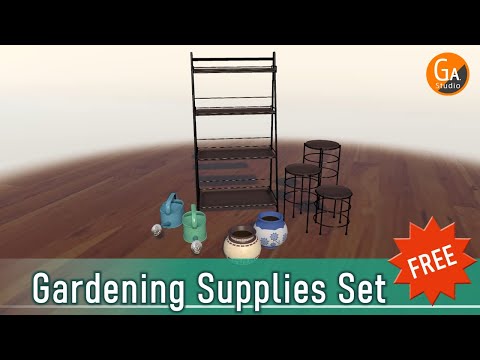 Gardening Supplies Set by Game Asset Studio