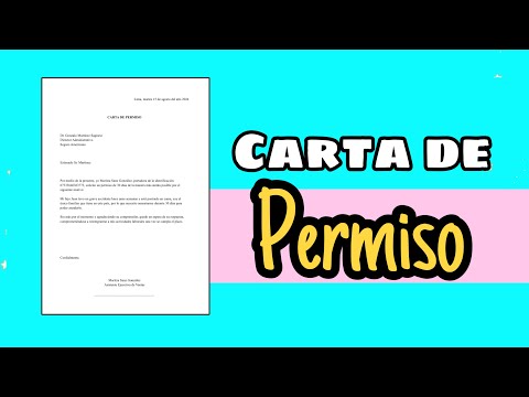 ✅LA CARTA DE PERMISO LABORAL | TUTORIAL 📝