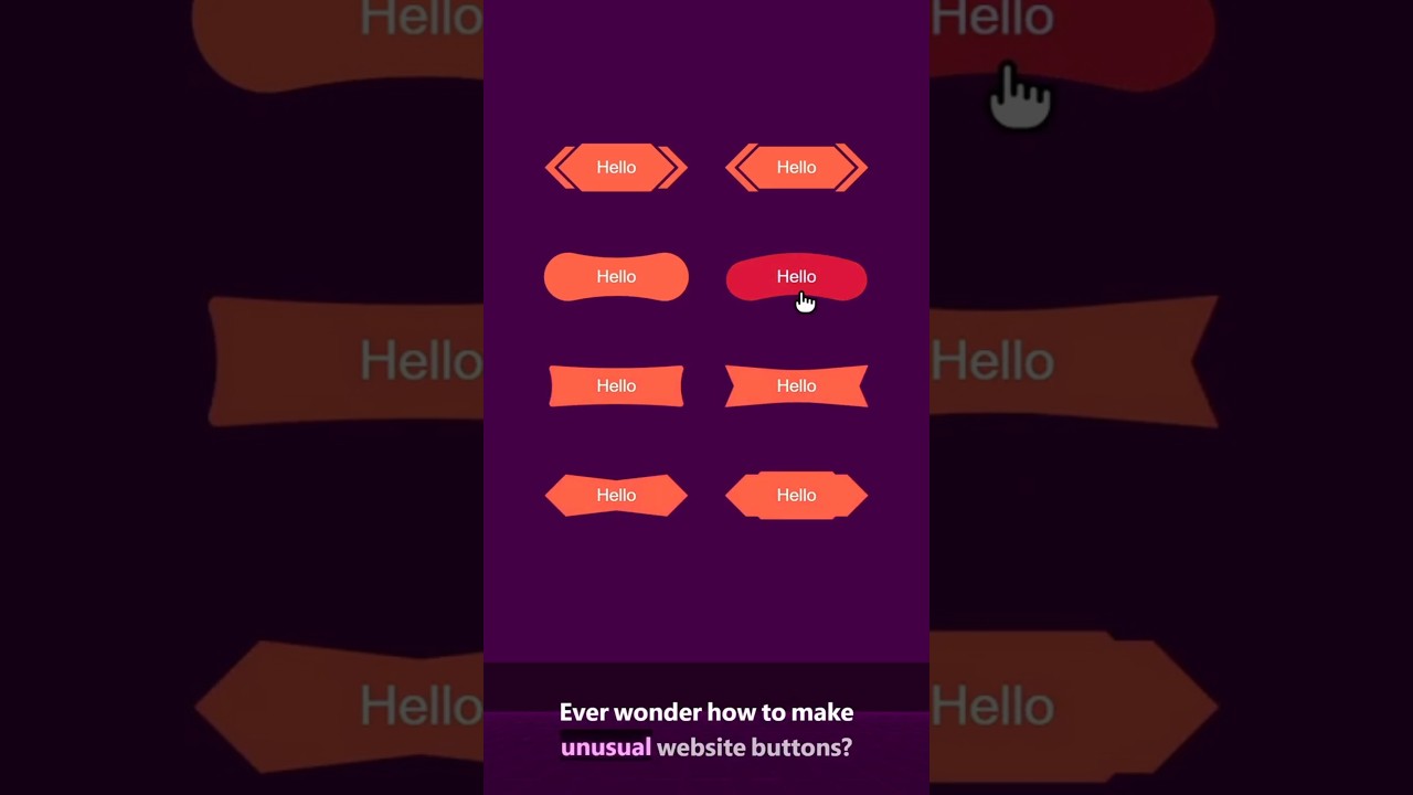 Fun website buttons with SVG
