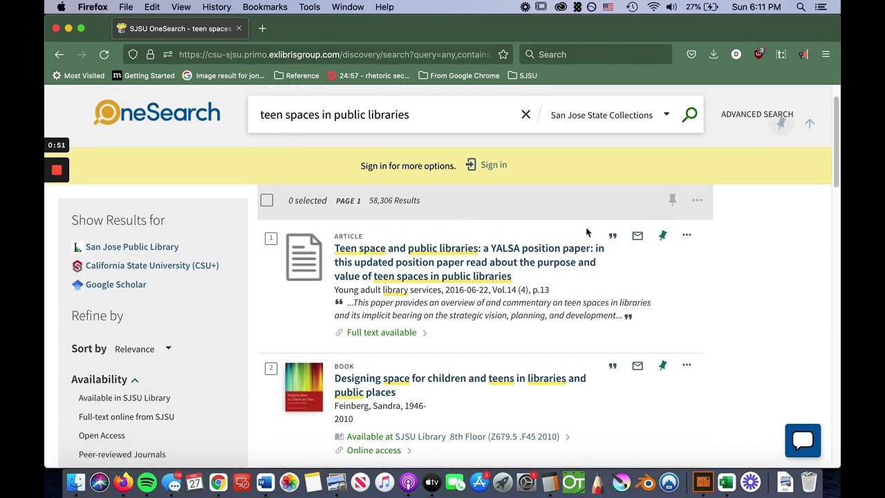 Finding Peer-Reviewed articles at SJSU