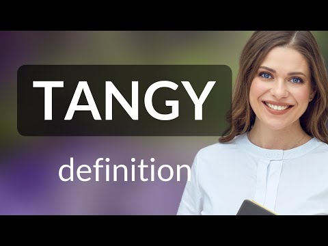 Tangy • what is TANGY definition