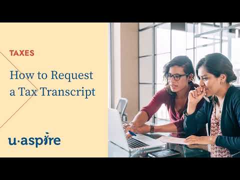 How to Request a Tax Transcript