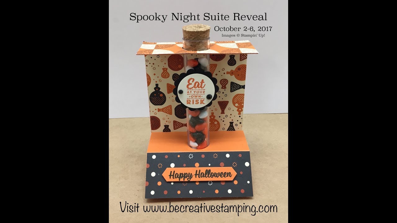 Spooky Night Suite Reveal Treat Tube Stand