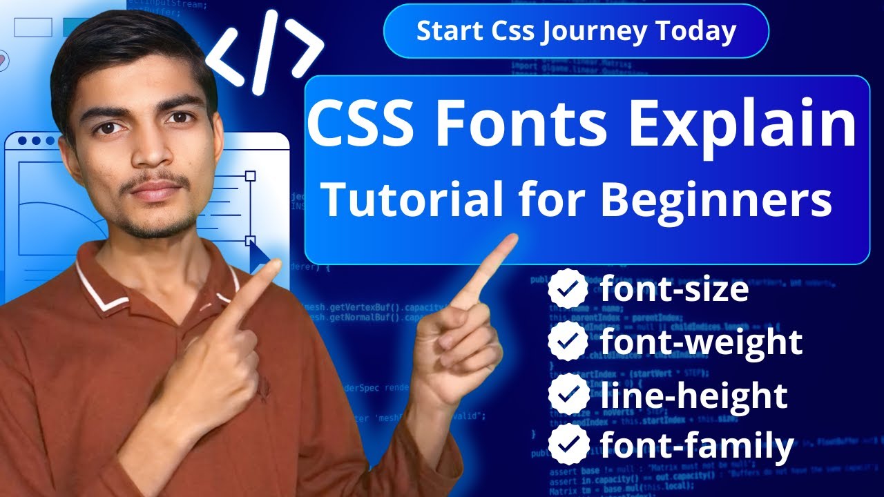 CSS Fonts Explained | Font Family, Size, Weight, Google Fonts & @font-face | CSS Tutorial 2026