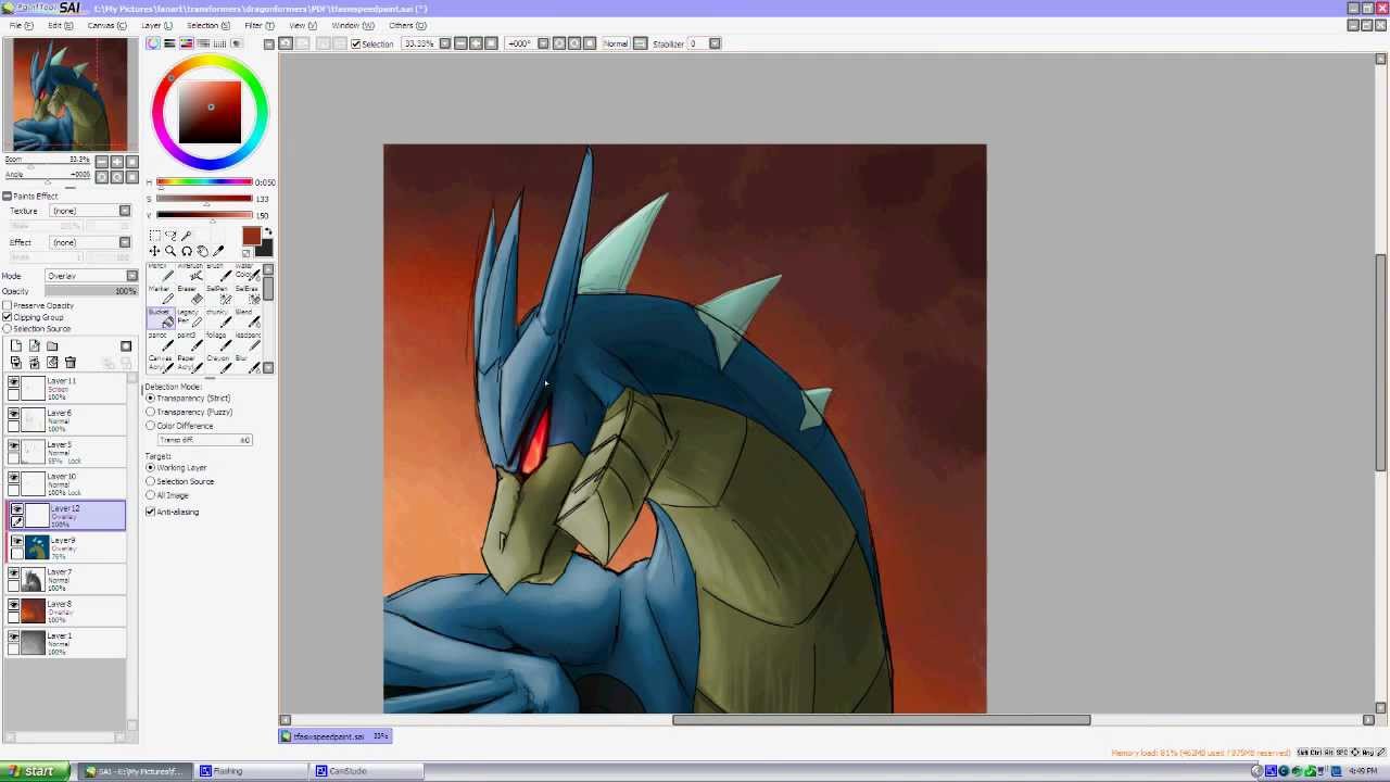 Dragonformers TFA Soundwave Speedpaint