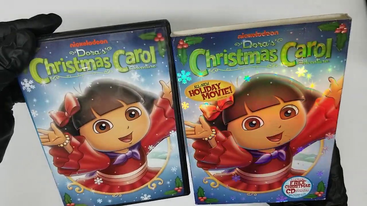 Dora the Explorer: Dora's Christmas Carol Adventure DVD COVER CD Artwork HD UNBOXING lyrics Booklet