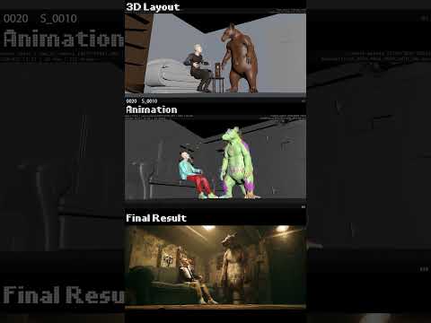 Shot Process_002 - Pokémon Dark Edition, a full cgi movie.