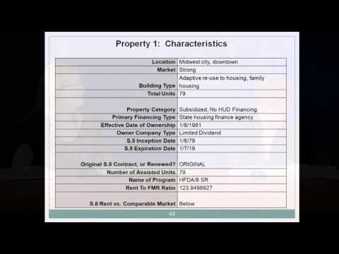 Partners in Housing: Multifamily Preservation Training, Lesson 5 - HUD - 7/20/12