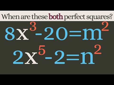 When are these perfect squares??