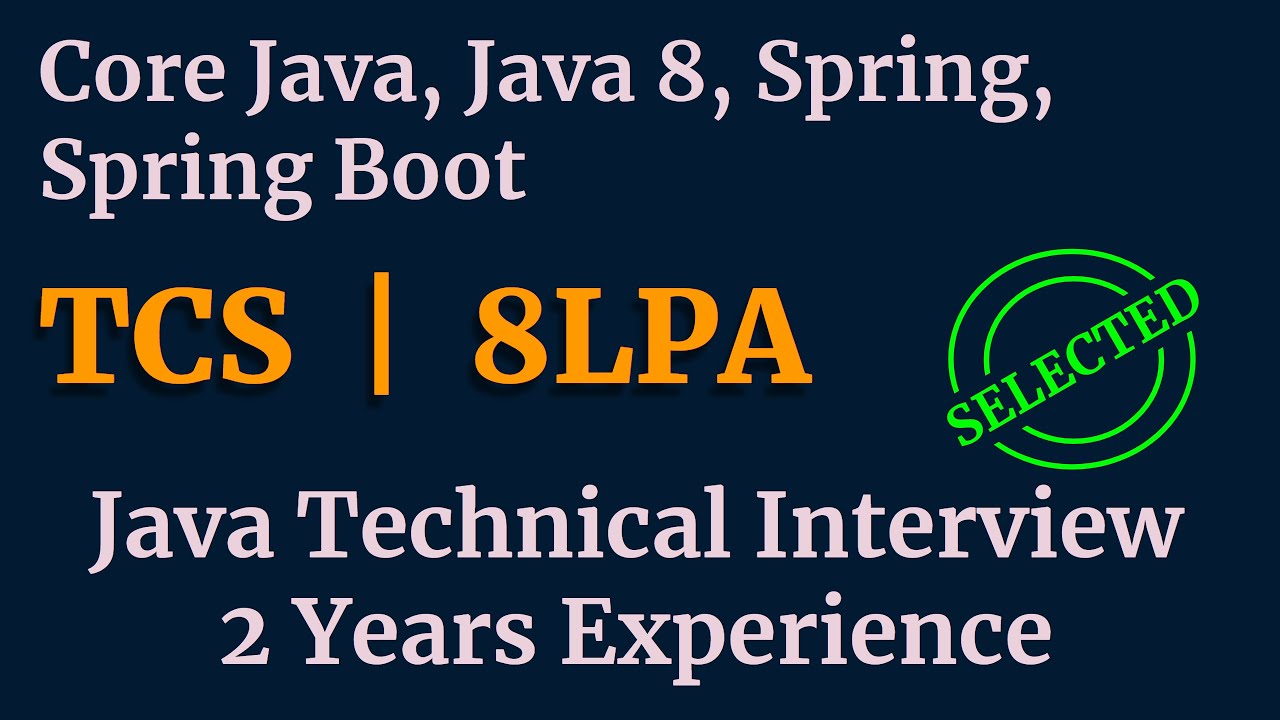 TCS Java Interview | Java Spring Boot Interview Questions and Answers