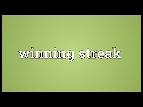 Winning streak Meaning
