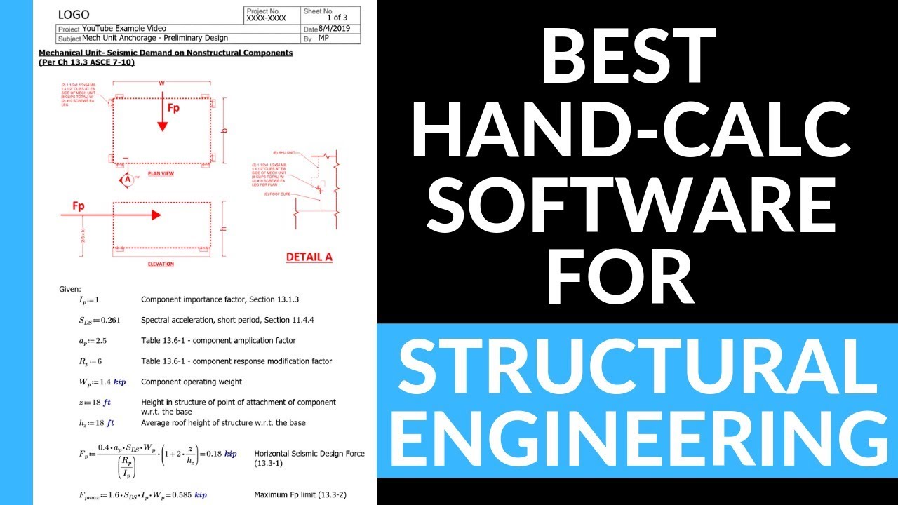 The Best Free Software For Civil Structural Engineering Hand Calculations (Mathcad Tutorial)