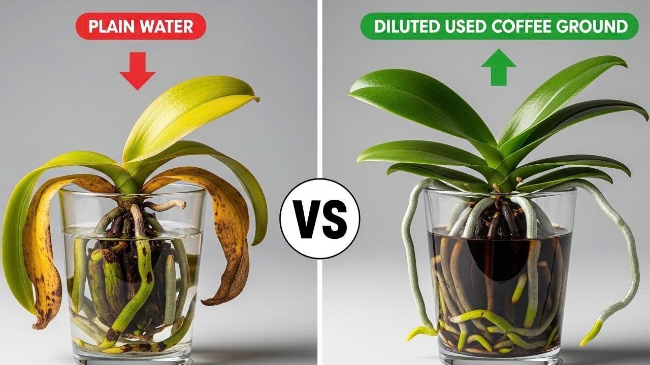 Coffee Grounds vs Plain Water – Which Grows Orchid Roots Faster?