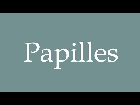 How to Pronounce ''Papilles'' (Papillae) Correctly in French