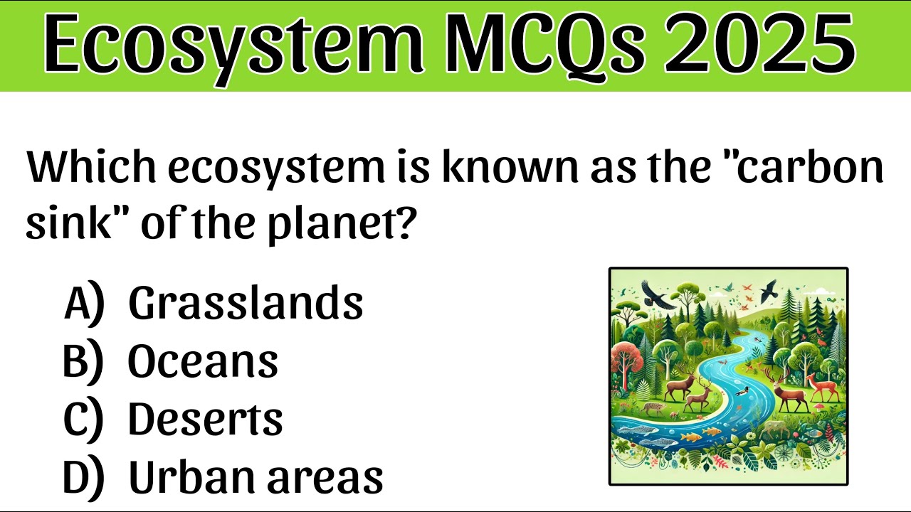 Ecosystem MCQs 2025 | Ecosystem Class 12 Most Important Questions Neet | Ecology