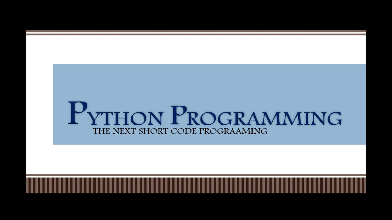 PYTHON programming overview ppt.