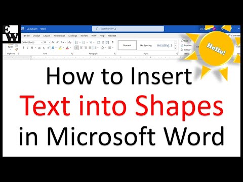 How to Insert Text into Shapes in Microsoft Word (PC & Mac)