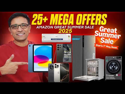 Amazon Great Summer Sale 2025: 25+ Hot Deals on Smartphones, TV, A/c, Refrigerators & more!
