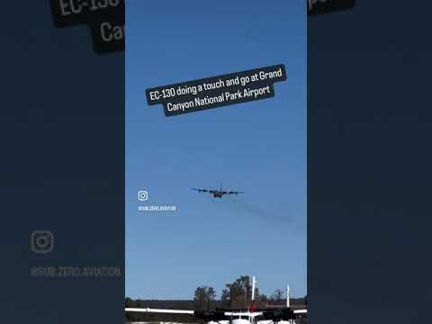 EC-130 doing a touch and go at KGCN. Coming from Davis Montham Air Force Base #airplane #spotter
