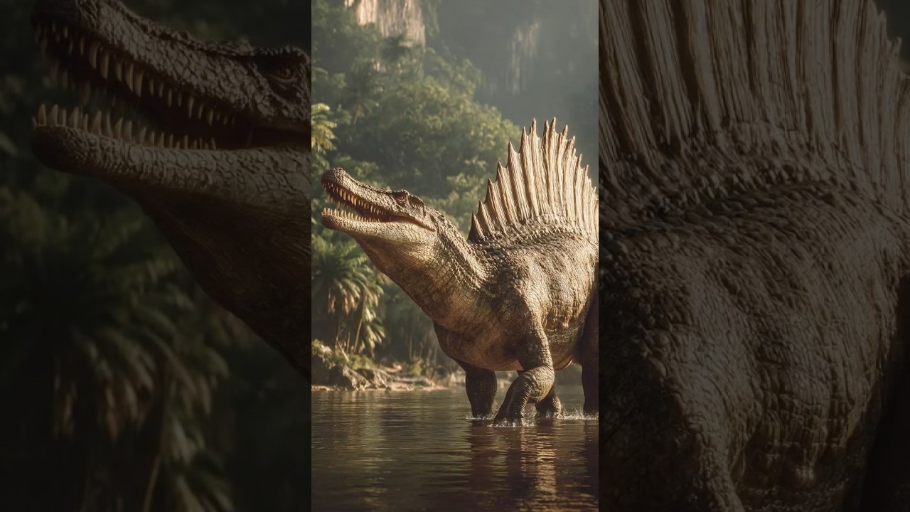 The Evolution of Spinosaurus 🦖 #AI #Evolution #Spinosaurus