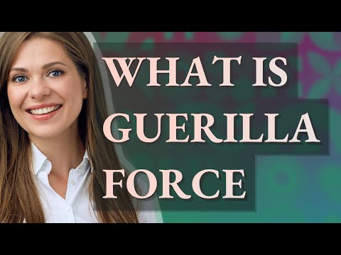 Guerilla force | meaning of Guerilla force