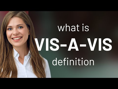 Vis-a-vis | what is VIS-A-VIS definition