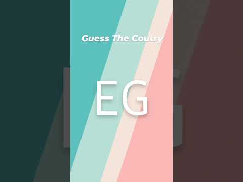 Can You Guess The Country From First 2 Letters? #guess #country #Eg #shorts