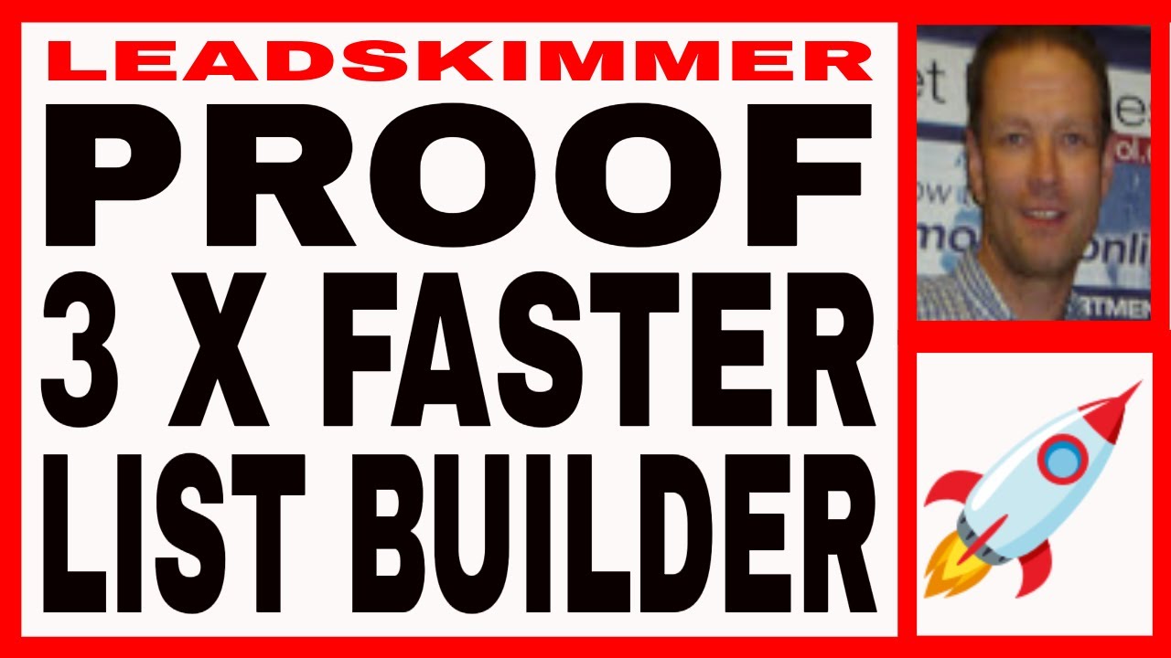 LEADSKIMMER - PROOF - 3 X FASTER List Builder - FREE To Join!!!