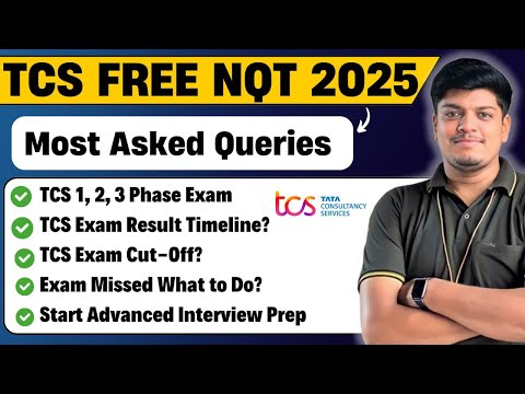 🔥TCS NQT 2025 Exam Result | TCS 1, 2, 3 Phase Exam | TCS Cut Off 2025 | Exam Missed What to Do?