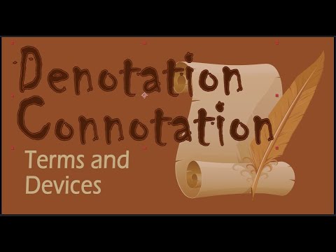Denotation, Connotation