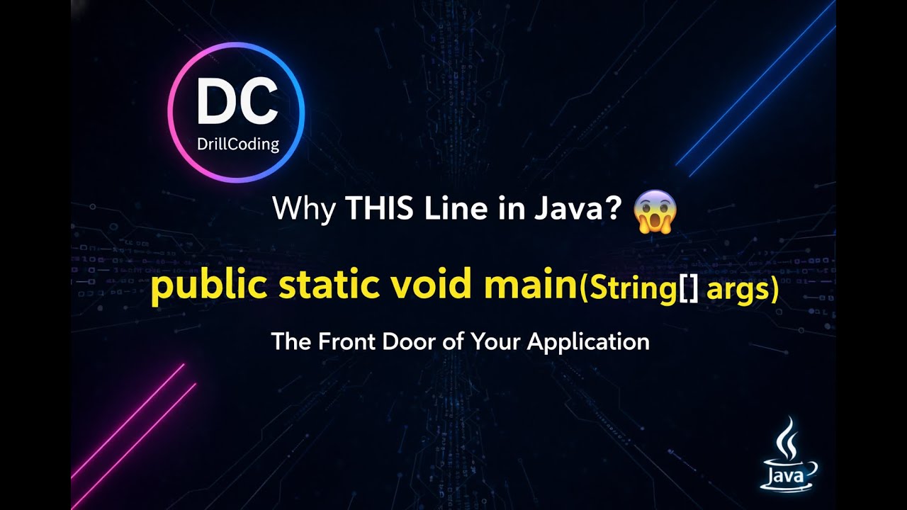 Why public static void main(String[] args) in Java? | Core Java Series Part 3