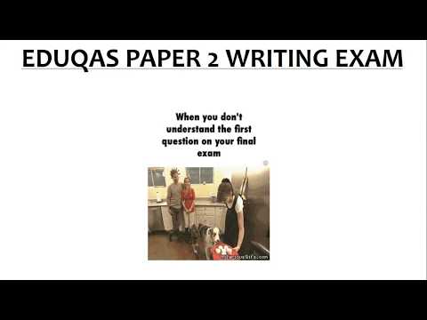 Writing exam - 1 DAY TO GO TIPS! (Paper 2 EDUQAS GCSE English Language)