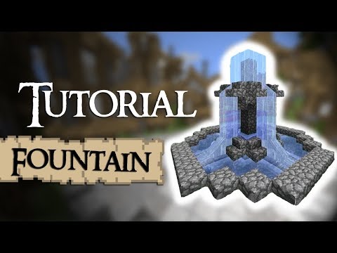 How to make a water fountain – minecraft