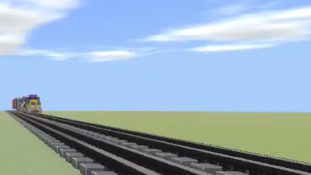Minecraft CSX Mixed Freight train animation