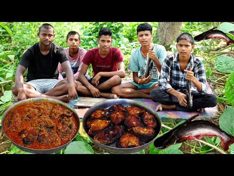 Village life | Masala Fish Curry | Pankaj Machhali Recipe Cooking & Eating in traditional style