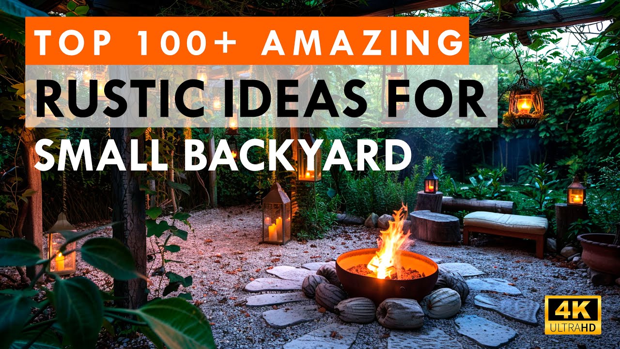 Charming Outdoor Oasis l Rustic Landscaping Ideas for Small Garden Transformations 2024