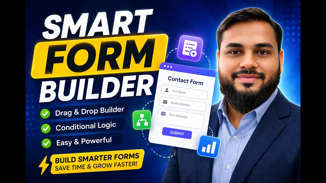 Smart Form Builder Plugin 🔥 | Drag & Drop Form Builder with Conditional Logic (Full Tutorial)